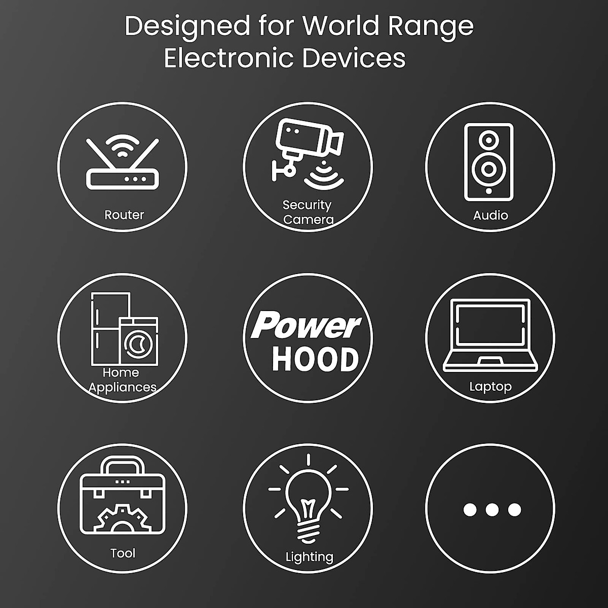 PowerHOOD 6V AC Adapter Compatible with iTouchless 13 Gallon Sensor Touchless Trash Can DZT13P IT13MX IT13RCB IT13HX 6VDC DC6V Replacement Power Supply Cord Wall Home Battery Charger