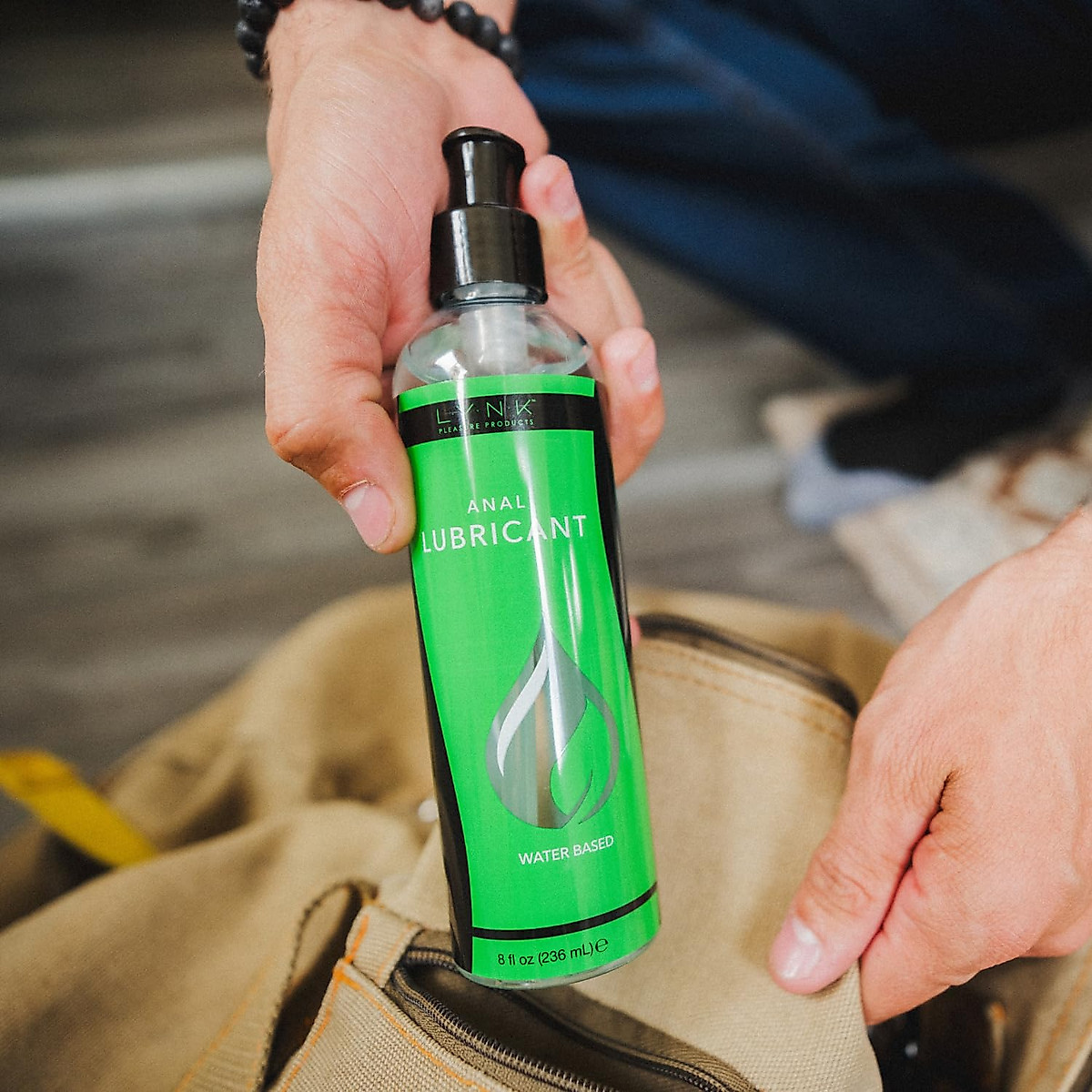 LYNK Water Based Personal Lubricant, Lasts Long Easy to Clean, Lubricant for Privacy w/Latex & Silicone, Men Women Couples Solo Play, 8 oz