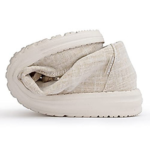 Hey Dude Women's Wendy Sparkling Gold Size 10 | Women’s Shoes | Women’s Lace Up Loafers | Comfortable & Light-Weight