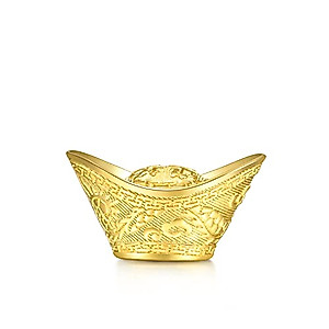 Chow Sang Sang 999.9 24K Solid Gold Price-by-Weight 3.74g Gold Yuanbao Gold Ingot Gold Ornament for Women and Men 93962O