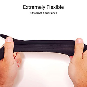 Articka Drawing Glove for Digital Drawing Tablet, iPad (Smudge Guard, Two-Finger, Reduces Friction, Elastic Lycra, Good for Right and Left Hand)(Medium, Black)