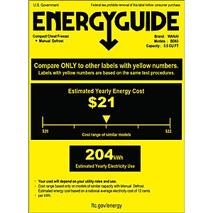 Mini Chest Freezer 3.5 Cu.Ft Small Top Door Deep Freezer with Removable Basket, Low Noise, 7 Adjustable Temperature and Energy Saving Perfect for Home Garage Basement Dorm or Apartment Black