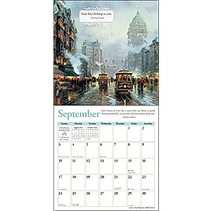 Thomas Kinkade Lightposts for Living 2023 Wall Calendar