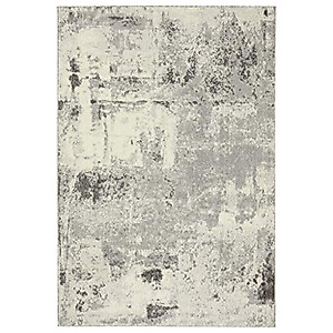 LUXE WEAVERS Kingsbury Collection 7094 Gray 8x10 Contemporary Modern Abstract Area Rug