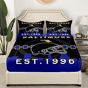 Erosebridal Full Fitted Sheet + Duvet Cover for Baltimore