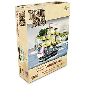 Warlord Black Seas The Age of Sail USS Constitution Game - Role Playing Strategy Board Games for Adults, Table Top The Age of Sail Strategic Wargaming Kit - Tabletop Military History RPG with Terrain