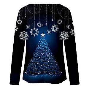 christmas sweatshirts for women fall shacket plaid tree striped splicing santa claus ugly christmas pleated tiered ruffle flowy pleated zip up drawstring tunic shirt blouse tops western outfit