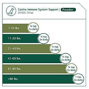 Standard Process Canine Immune System Support - Immune Support Supplement for Dogs - Powder Canine Supplement Aids Overall Health & Wellness - Immunity Support Supplement with Zinc & Kelp - 30 g