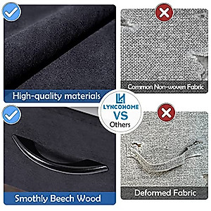 LYNCOHOME 6 Drawers Dresser with Shelves - Dresser for Bedroom, Closet, Clothes, Storage Tower Organizer, Chest of Drawers, Black Dresser for Bedroom, Fabric Drawers(Rustic Brown)