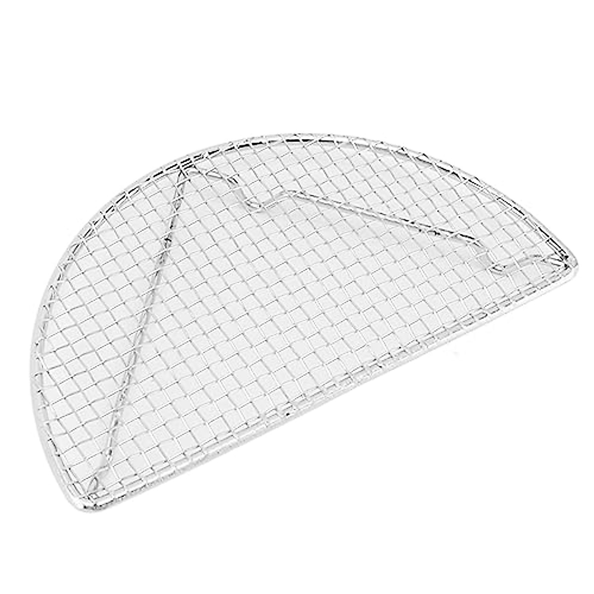 EMUKOEP Cooling Racks for Baking Stainless Steel Wire Cooking Rack High Temperature Resistant Oven Safe for Cooking Roasting Grilling (Medium Semicircle 18CM)