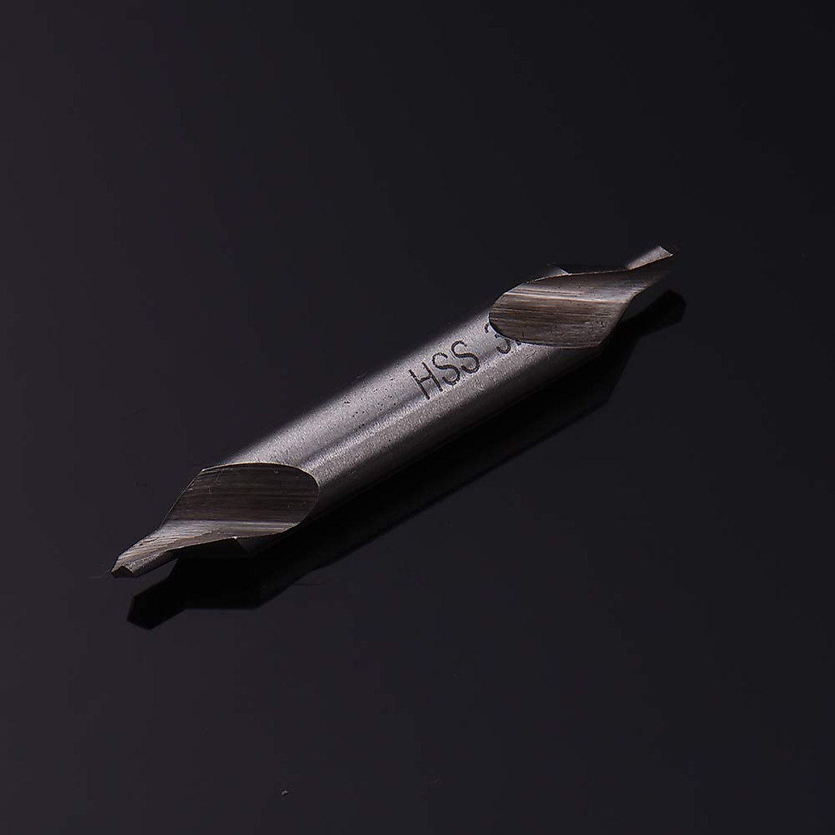 Combined Countersinks Drills Set Tool 5 Pack Center Drill Countersink Lathe Bit Mill Tooling Set Tip Angle 60 Degree Bits for Metal, Alloy, Copper, Iron, Aluminum, Titanium and Wood Working