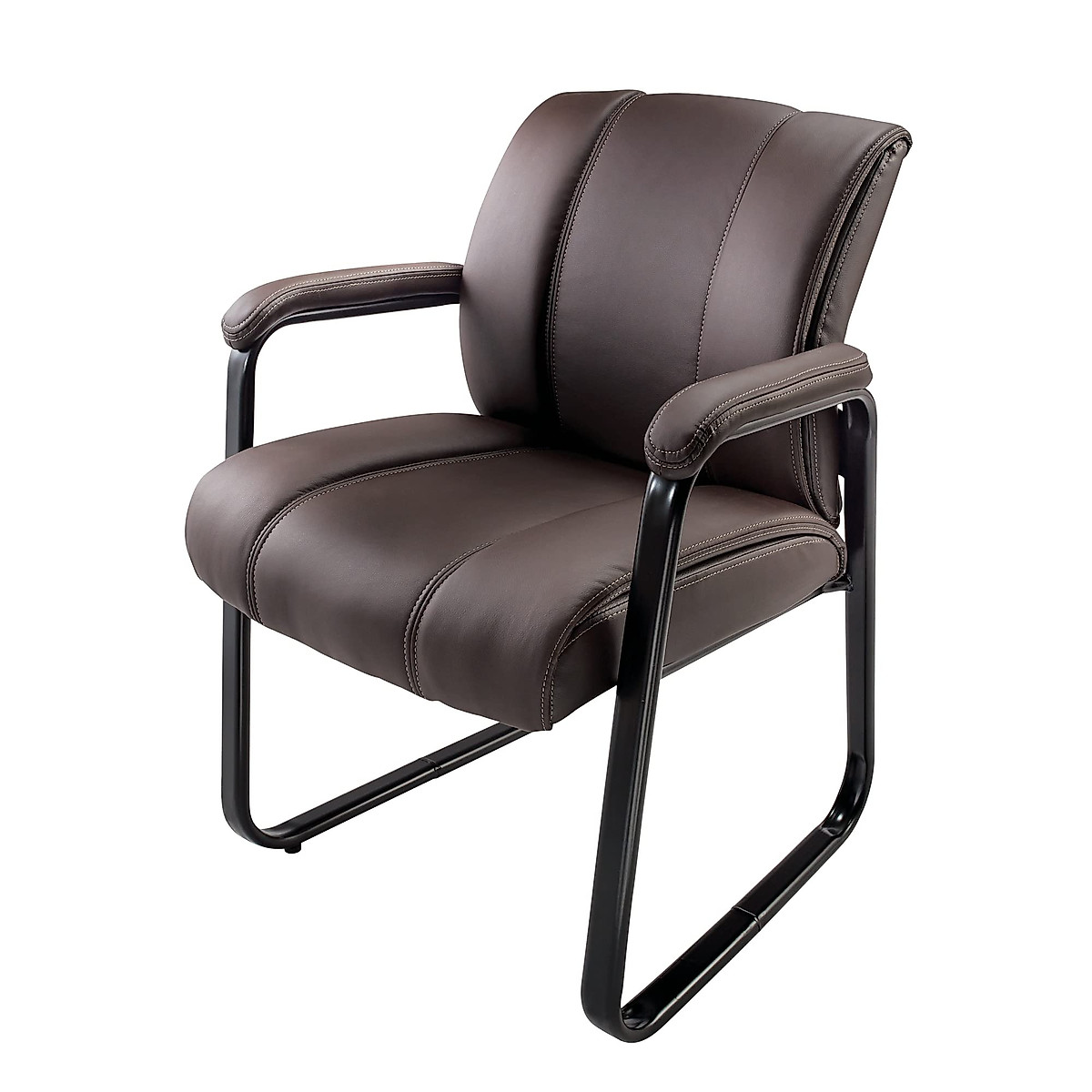 Brenton Studio® Bellanca Guest Chair, Brown/Black