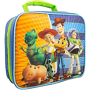 Buzz Lightyear Backpack with Lunch Box Set - Buzz Lightyear Backpack for Boys, Lightyear Lunch Box, Stickers, More | Toy Story Backpack for Kids