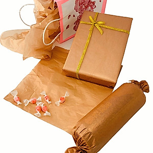 TTLLQQ 120 Pieces Rose Gold Tissue Paper Gift Packaging Bulk, 19.7 * 13.8 inches, Gift Bag Tissue Paper. Holiday Party Decorative Paper, Christmas Wrapping Paper
