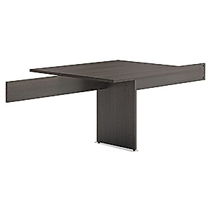 HON Modular Conference Table , Slab Base , Adder Section , 48"W x 96"D , Mahogany Finish