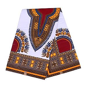 African Fabric 6 Yard Printed Wax Cloth African Ankara Fabric for Party Dress 2003