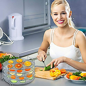 Dehydrator Rack For Ninja Foodi Accesories, Pressure Cooker and Air Fryer 6.5 Quart & 8 Quart - Stainless Steel Cooker Rack With Five Stackable Layers