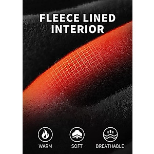 Aurgelmir Womens Fleece Lined Flare Yoga Pants Winter Warm Workout Cotton Thermal Bootcut Leggings Navy Blue