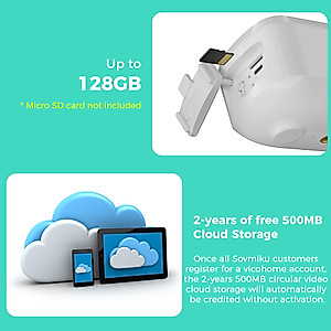 Sovmiku CG3 2K Starlight Color Night Vision,Solar Security Camera Wireless Outdoor,2-years Free Cloud Storage,Easy to Setup,Motion Detection,Two Way Audio,Audible Flashlight Siren,2.4GHz Wi-Fi,SD Slot