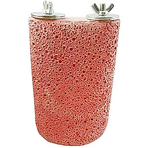 Lava Ledge Birds Rats Chinchillas, Teeth Grinding Lava Block for Rabbits, Hamsters and Parrots, Mineral Block, Easy Installation Random Color