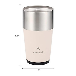 Snow Peak - Shimo Tumbler 470 Sand