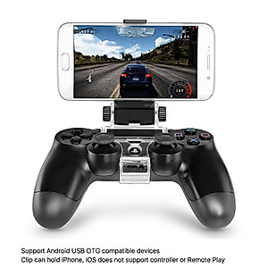 TNP PS4 Controller Phone Clip Holder Clamp Mount Bracket Compatible with PlayStation 4 PS4 Dual Shock Wireless Controller [PlayStation 4]