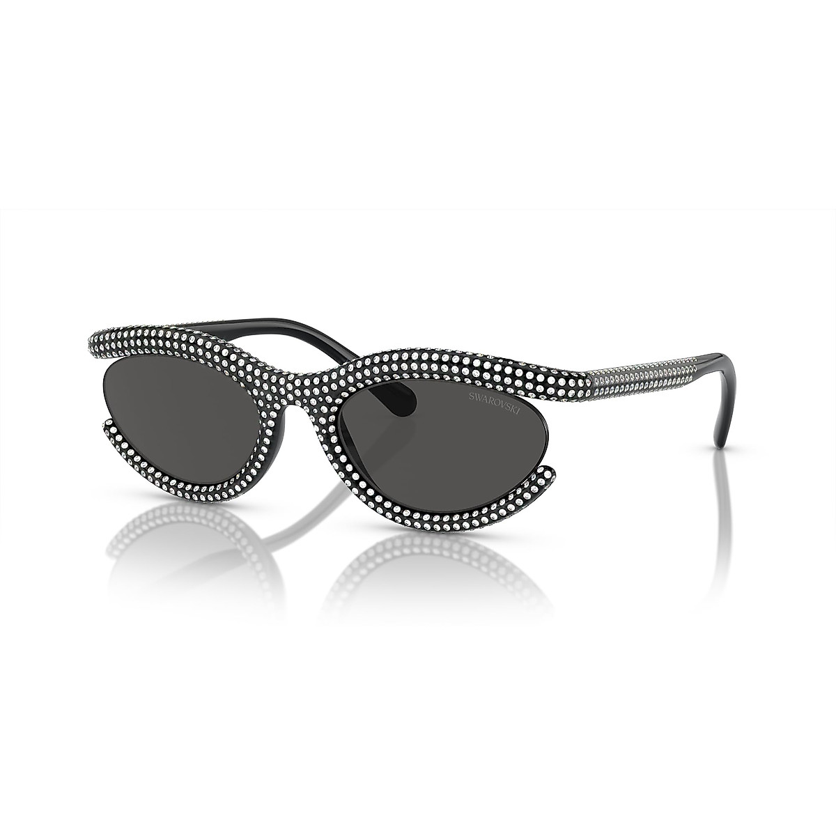 SWAROVSKI SK6006 Sunglasses, Black/Dark Grey, 54 mm