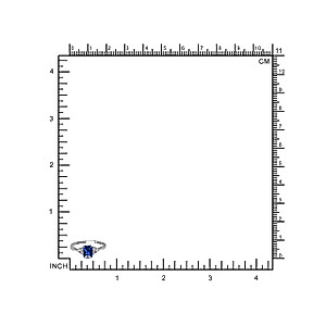 Silvershake Created Blue Sapphire Octagon 7x5 mm 925 Sterling Silver Engagement Ring Size 6.5