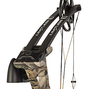 Bear Archery Limitless Dual Cam Compound Bow - includes Quiver, Sight and Rest, God's Country
