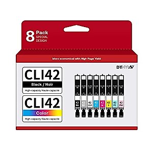 CLI-42 Compatible Ink Cartridges Replacement for Canon CLI42 CLI-42 CLI 42 Use with Pro-100 Pro 100 Printer 8 Value Pack