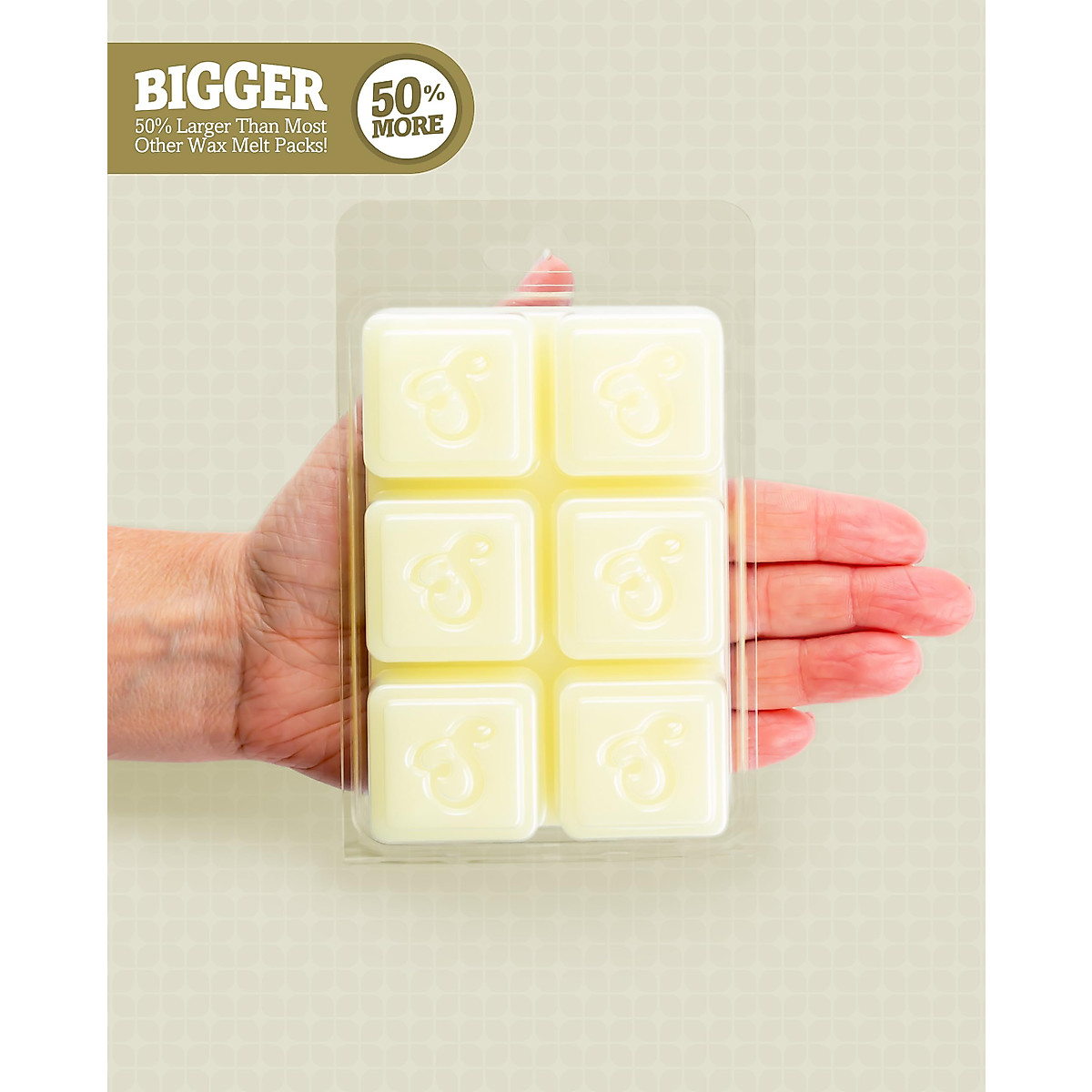 Pure Jasmine Wax Melts Bulk Pack - Formula 117 - 4 Highly Scented 3 Oz. Bars (12 Oz. Total) - Made With Essential & Natural Oils - Flower & Floral Air Freshener Cubes Collection