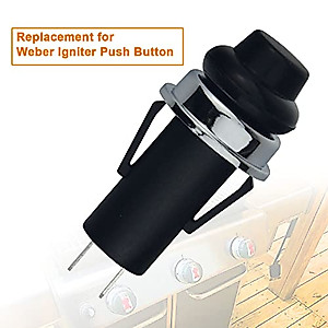 AMTHKNO Igniter Push Button Switch for Weber Genesis II & Spirit II and Other Gas Grills (2017 & Newer), Easy to Install and Replaces