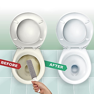 30 Pieces Pumice Toilet Bowl Brush Pumice Stone with Long Handle Toilet Stone Brush Block for Bath Grout Pool Kitchen Tubs Showers