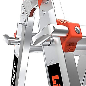 Little Giant Ladders, Super Duty, M17, 17 foot, Multi-Position Ladder, Aluminum, Type 1AA, 375 lbs weight rating, (10402)
