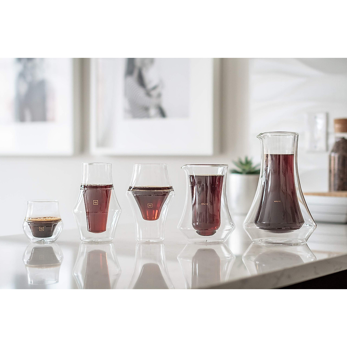 KRUVE - Excite & Inspire | Coffee Glasses | Clear | 150ml x 2