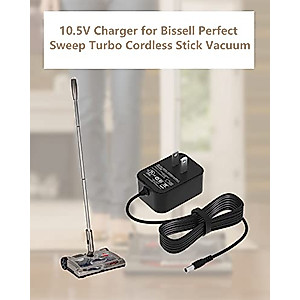 10.5V for Bissell 28806 Perfect Sweep Turbo Charger Replacement Bissell 2032621 Perfect Sweep AC Adapter