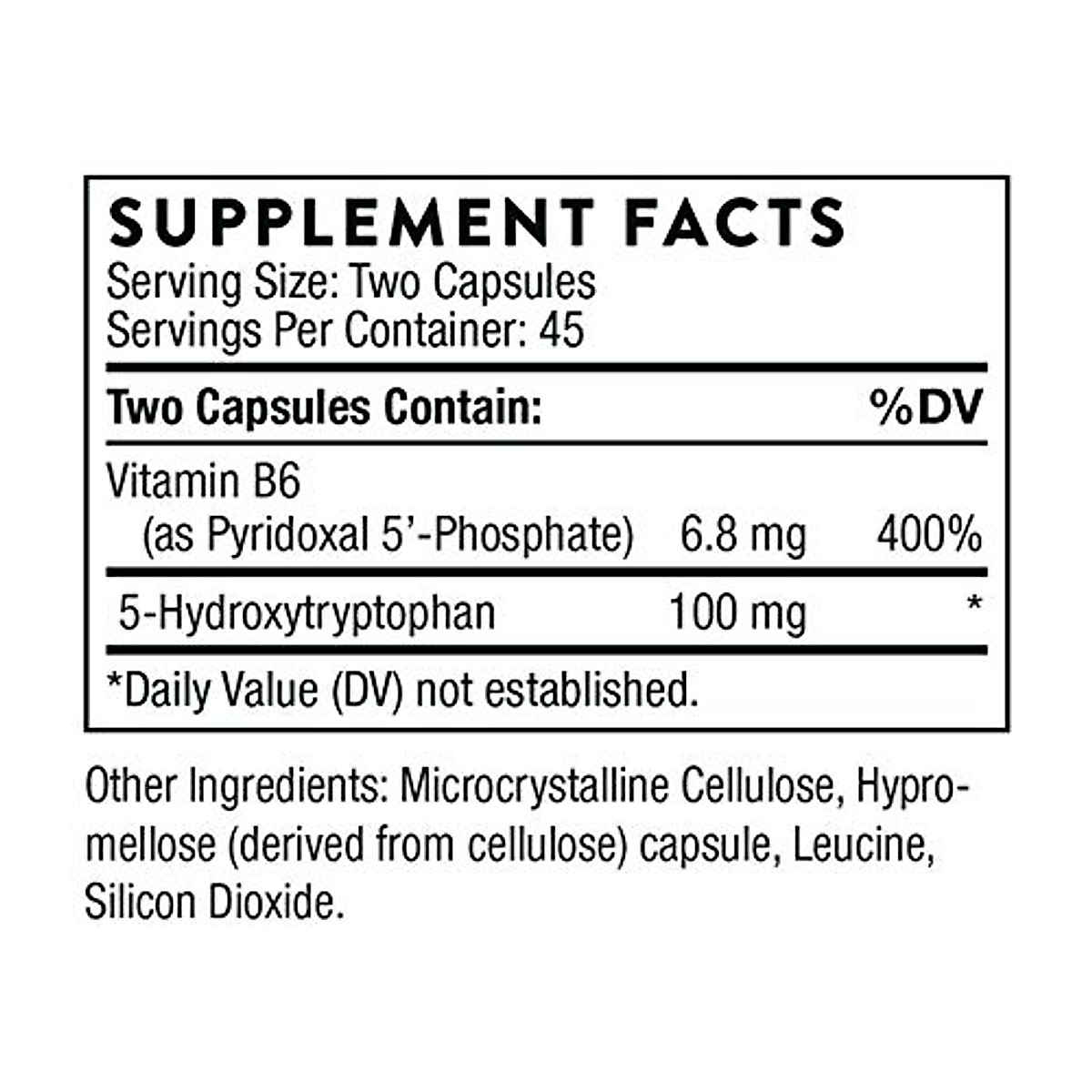 Thorne 5-Hydroxytryptophan (5-HTP) - Serotonin Support for Sleep and Stress Management - 90 Capsules