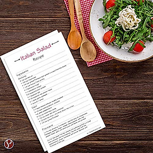 Thick White Note Cards for notes or thoughts, Printed black ruled lines Both sides - Vertical Ruled Cards "100 per pack" (5 x 8)