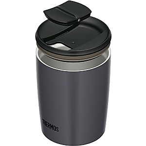 Thermos JDP-301 DGY Vacuum Insulated Tumbler with Lid, 10.1 fl oz (300 ml), Dark Gray