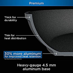 Ninja C30235 Foodi NeverStick Premium 3.5-Quart Saucepan with Glass Lid, Hard-Anodized, Nonstick, Durable & Oven Safe to 500°F, Slate Grey