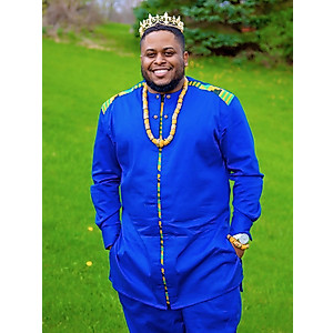 yanstar Gold King Crowns for Men, Metal Royal Prince Crown and Tiaras for Birthday Prom Party Hats Costume