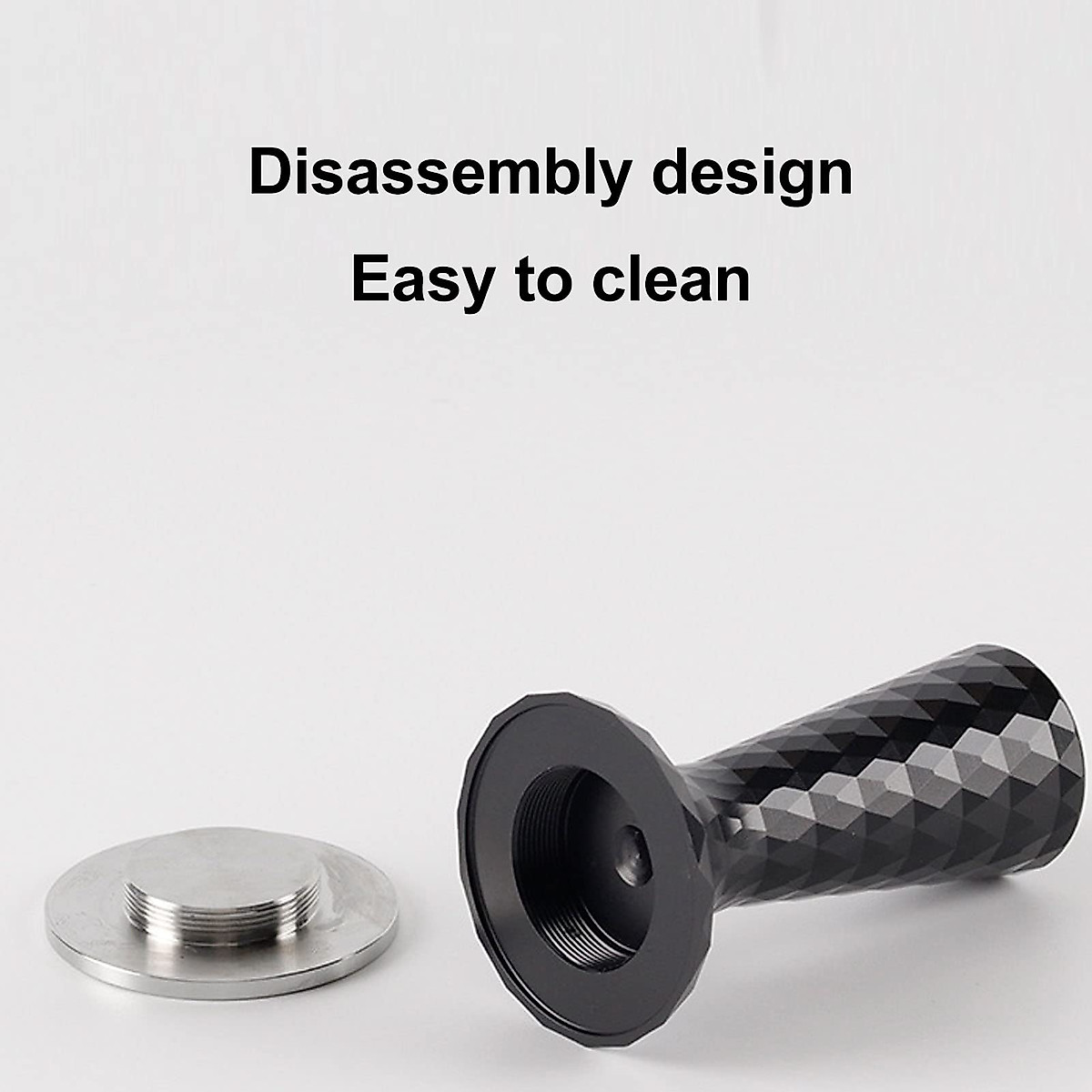 Tamper,Coffee Tamper - Food Grade Safe Coffee Hand Tamper with Flat Stainless Steel Base - Coffee Press Tool 53mm / 2.1in (53mm)