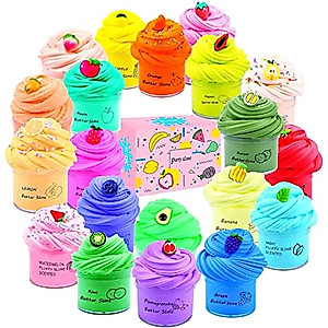 KMBTQRE 20pack Butter Slime Kit for Girl Boys, Party Favors, Stress Relief Toy, Stocking Stuffers for Kids 6 7 8 9 10 11 12 Years Old