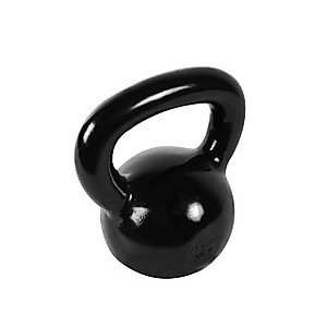 CAP Barbell Black Enamel Coated Cast Iron Kettlebell, 30 lb