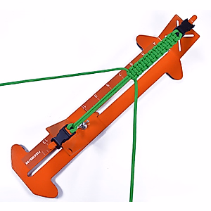 Pro Paracord Jig and Beginner Bracelet Kit - 50 Feet of Paracord and Buckles Free - Built in Monkey Jig