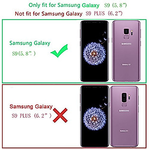 ERAGLOW Galaxy S9 Wallet Case, Galaxy S9 Case, Premium PU Leather Wallet Flip Protective Case Cover with Card Slots and Kickstand for Samsung Galaxy S9 (Rose Gold)