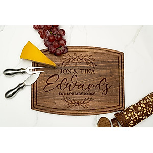 Tayfus Personalized Christmas Cutting Board Collection - Unique Christmas Themed Custom Engraved Chopping Blocks - Perfect Customized Gift Idea For Couples, Friends, Families And Parents