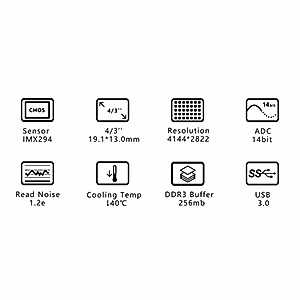 ZWO ASI294MC-PRO 11.3 MP CMOS Color Astronomy Camera with USB 3.0 # ASI294MC-P