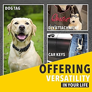 GABOX 12 Pcs Medical-Grade 316L Stainless Steel Key Rings, Ideal for Marine Enthusiasts Pet Accessories Dog Tag Home Car Keys DIY Craft Attachment (316LSS 25mm/30mm/35mm each 4pcs)