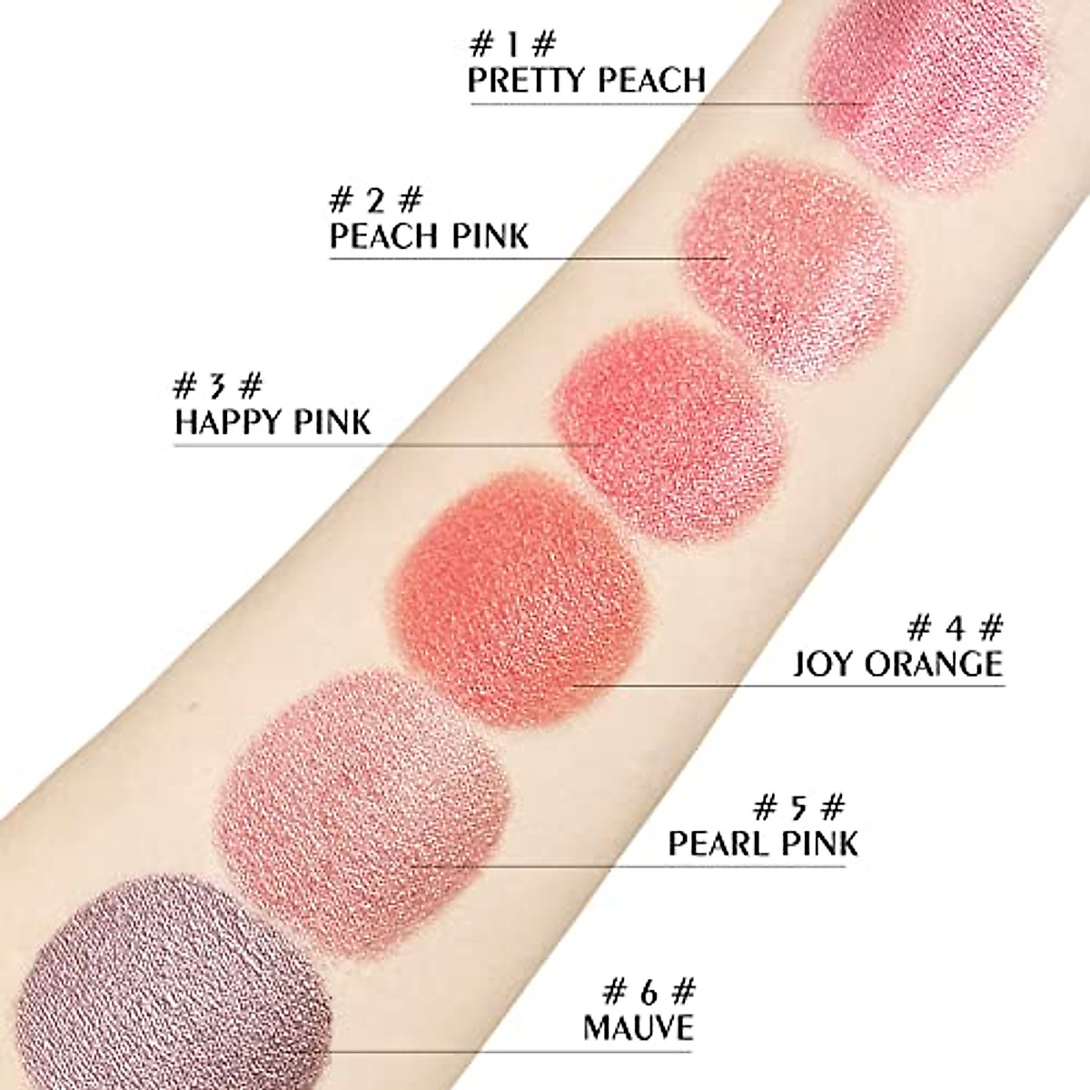 KYDA Blush Beauty Wand, Shimmer Face Blush with Cushion Applicator, Natural Pearl Finish, Silky Smooth Creamy Formula, Lightweight Blendable Blush Rouge Stick, by Ownest Beauty-Pearl Pink